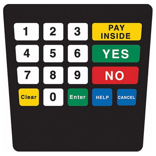 Gilbarco ENE1701G142 ECIM Keypad Overlay for Pilot Encore S Series ...