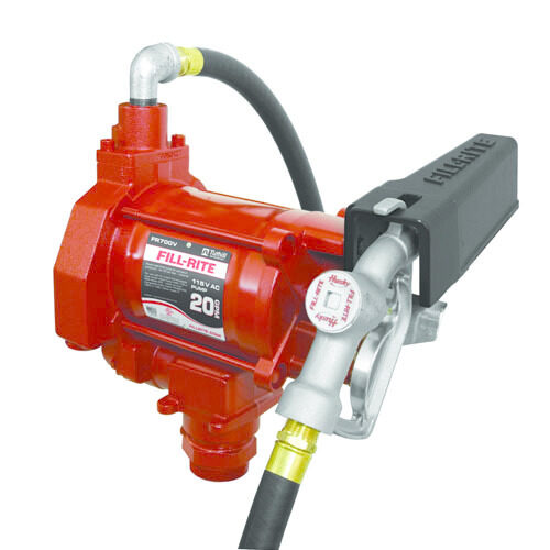 Fill-Rite FR700V 115 Volt AC Pump w/ Manual Nozzle | SPATCO